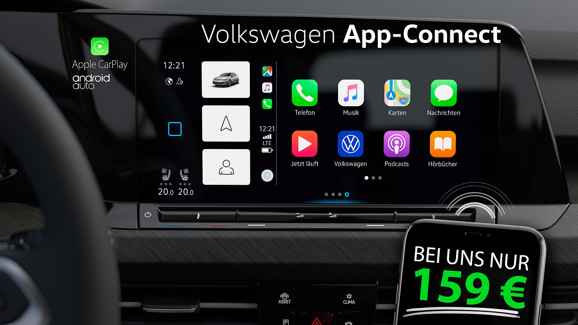 Volkswagen App-Connect zum Sonderpreis